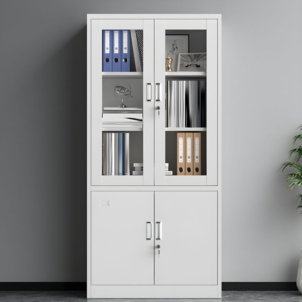 Office Storage Cabinet with Glass Doors - Gucca Furniture - Office ...