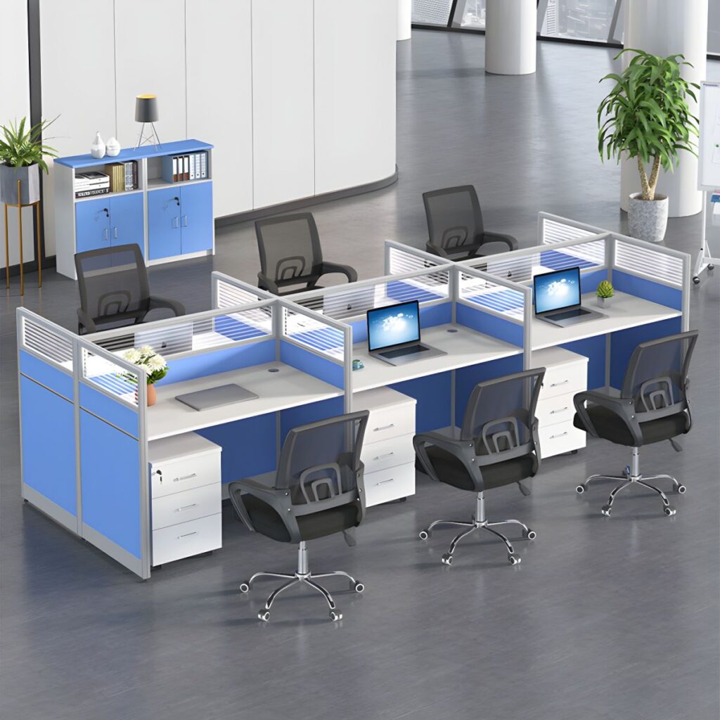 6-Way modular office workstation - Gucca Furniture - office tables for sale