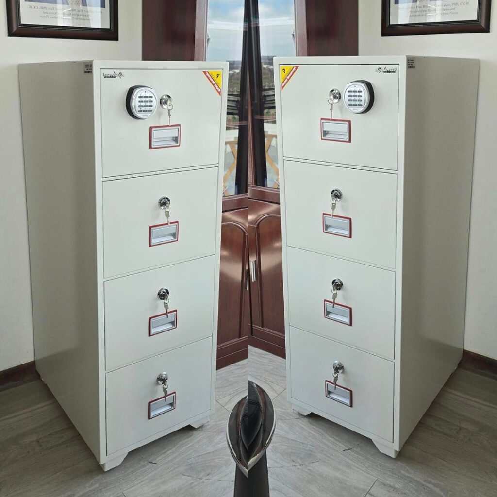 4-Drawers Diplomat Fireproof Cabinet - Gucca Furniture
