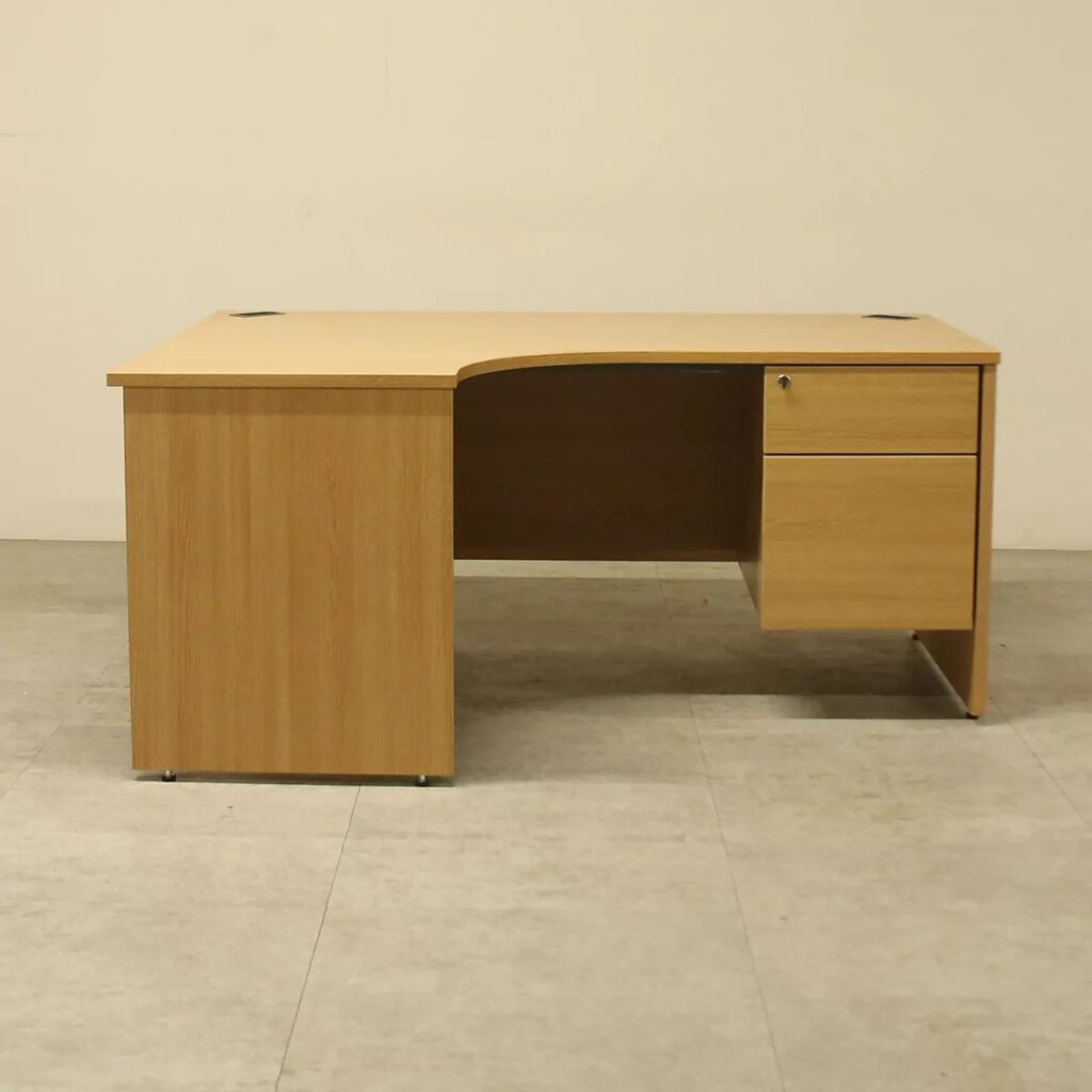 1400mm L-shaped Office Wooden Desk - Gucca Furniture