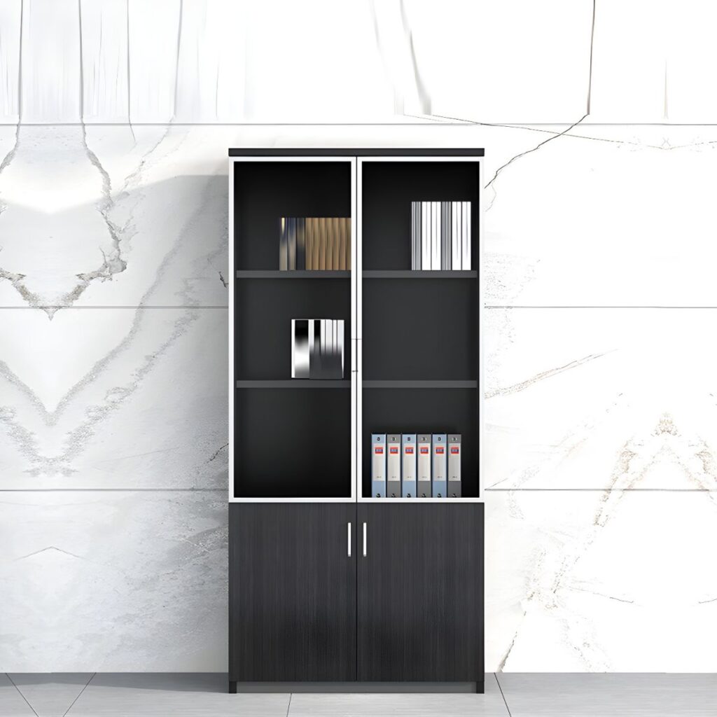 2-Door Wooden Office Storage Cabinet - Gucca Furniture