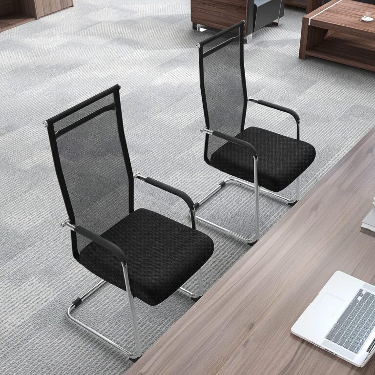 Cantilever mesh office visitor seat - Gucca Furniture