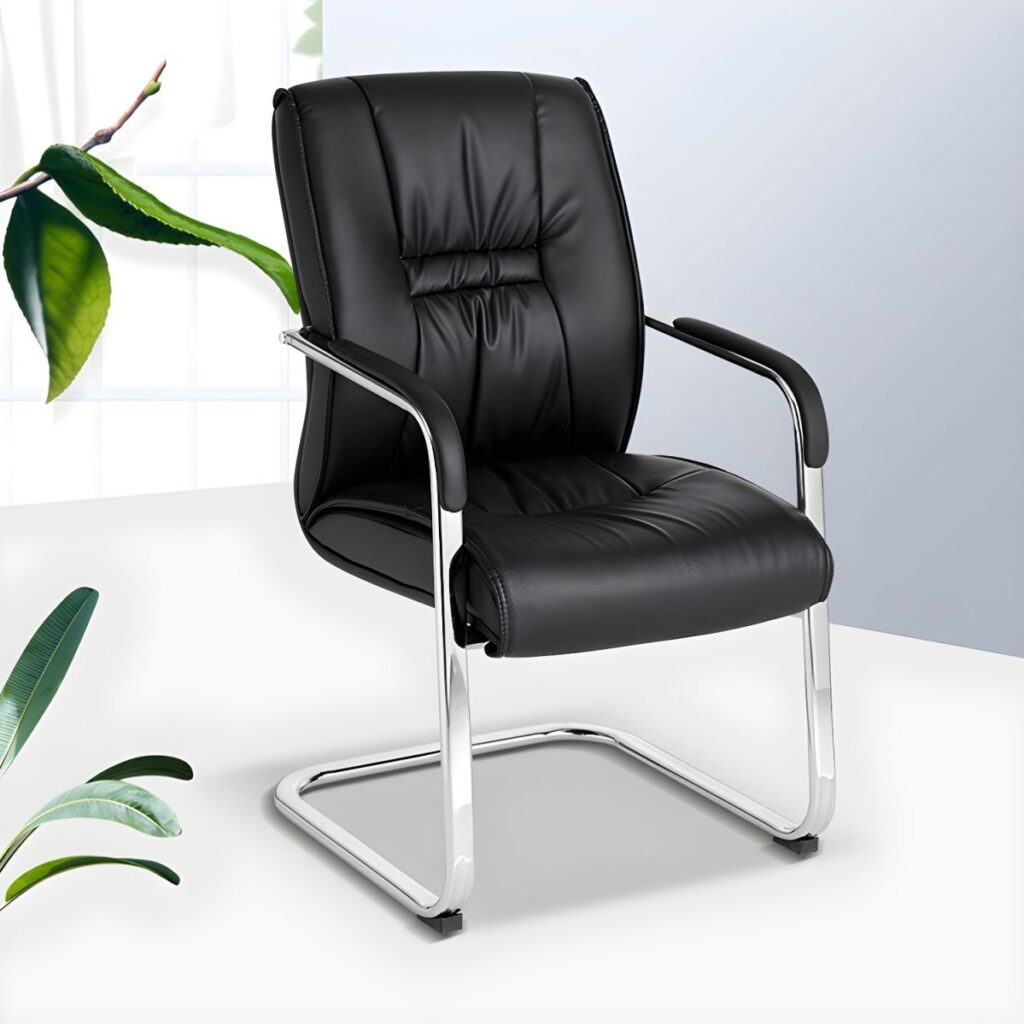 Executive Modern Black Leather Task Chair - Gucca Furniture