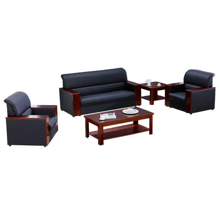 5-Seater Reception leather Office sofa - Gucca Furniture
