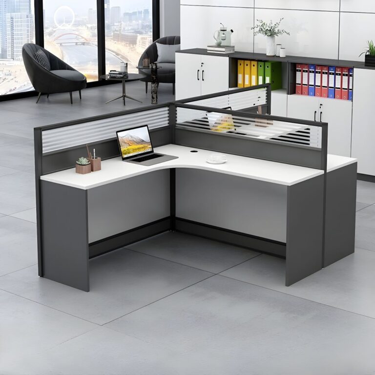 Office 2-Way Curved Modern Workstation - Gucca Furniture