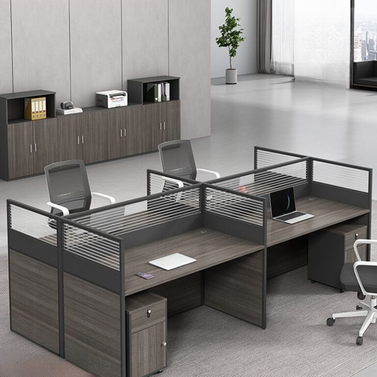4-Seater Modular Open View Workstation - Gucca Furniture