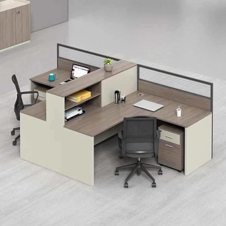 2-Way L-Shaped Modular Office Workstation - Gucca Furniture