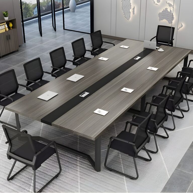 2400mm Glossy Office Conference Table - Gucca Furniture