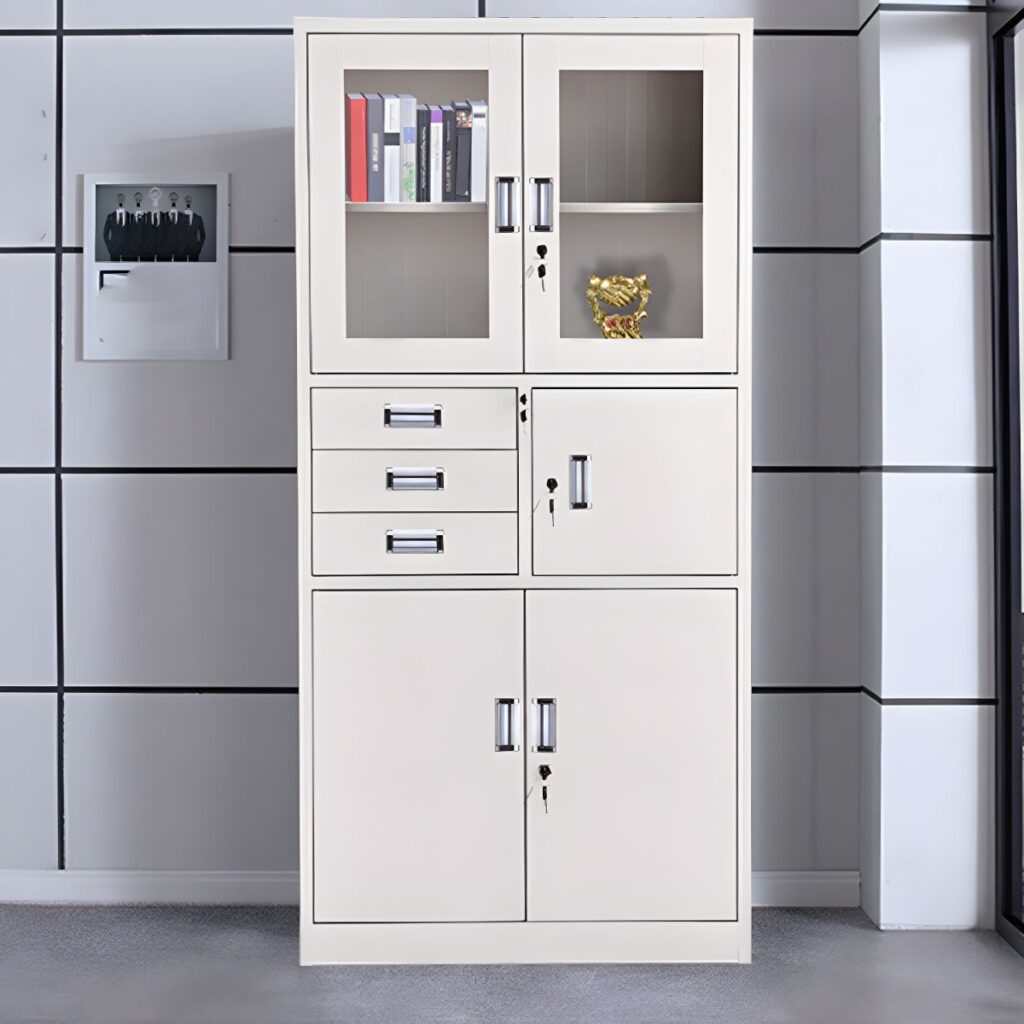 Office 2-Door Cabinet with Safe - Gucca Furniture