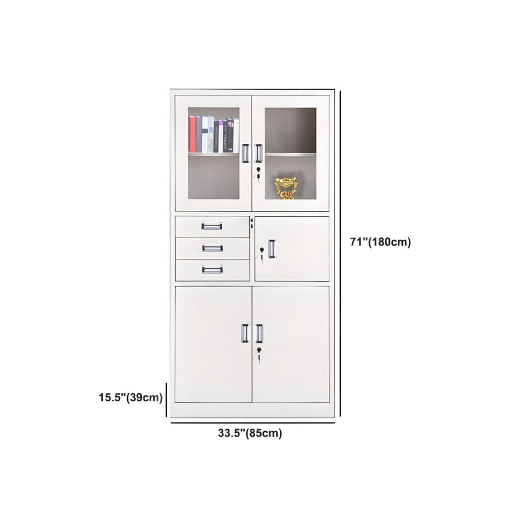 Office 2-Door Cabinet with Safe - Gucca Furniture