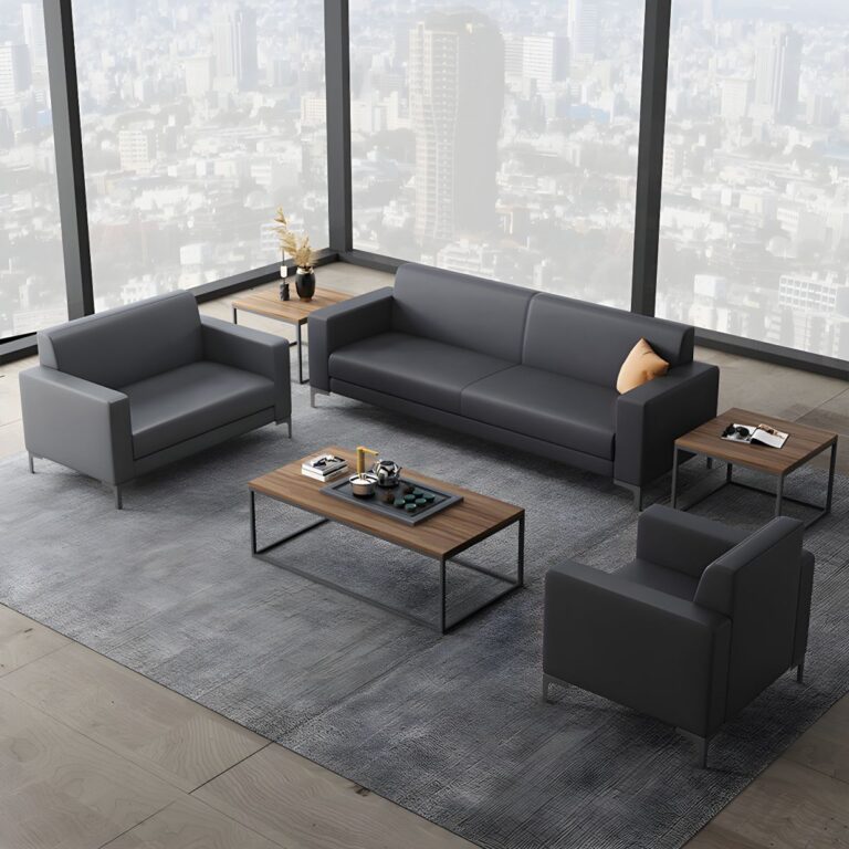 Office 5-Seater Leather Sofa - Gucca Furniture