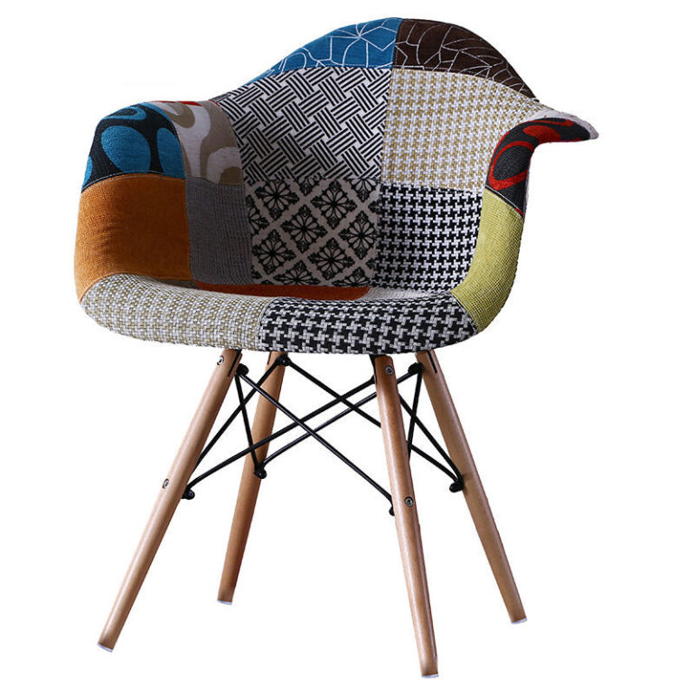 Arm Rest Patch Work Chair - Gucca Furniture -Furniture Shop in Kenya