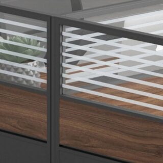 One-Way Brown Workstation - Gucca Furniture -Furniture Shop in Kenya