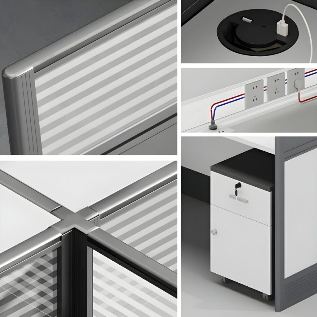 2-Way Straight Office Workstation - Gucca Furniture -Furniture Shop in ...
