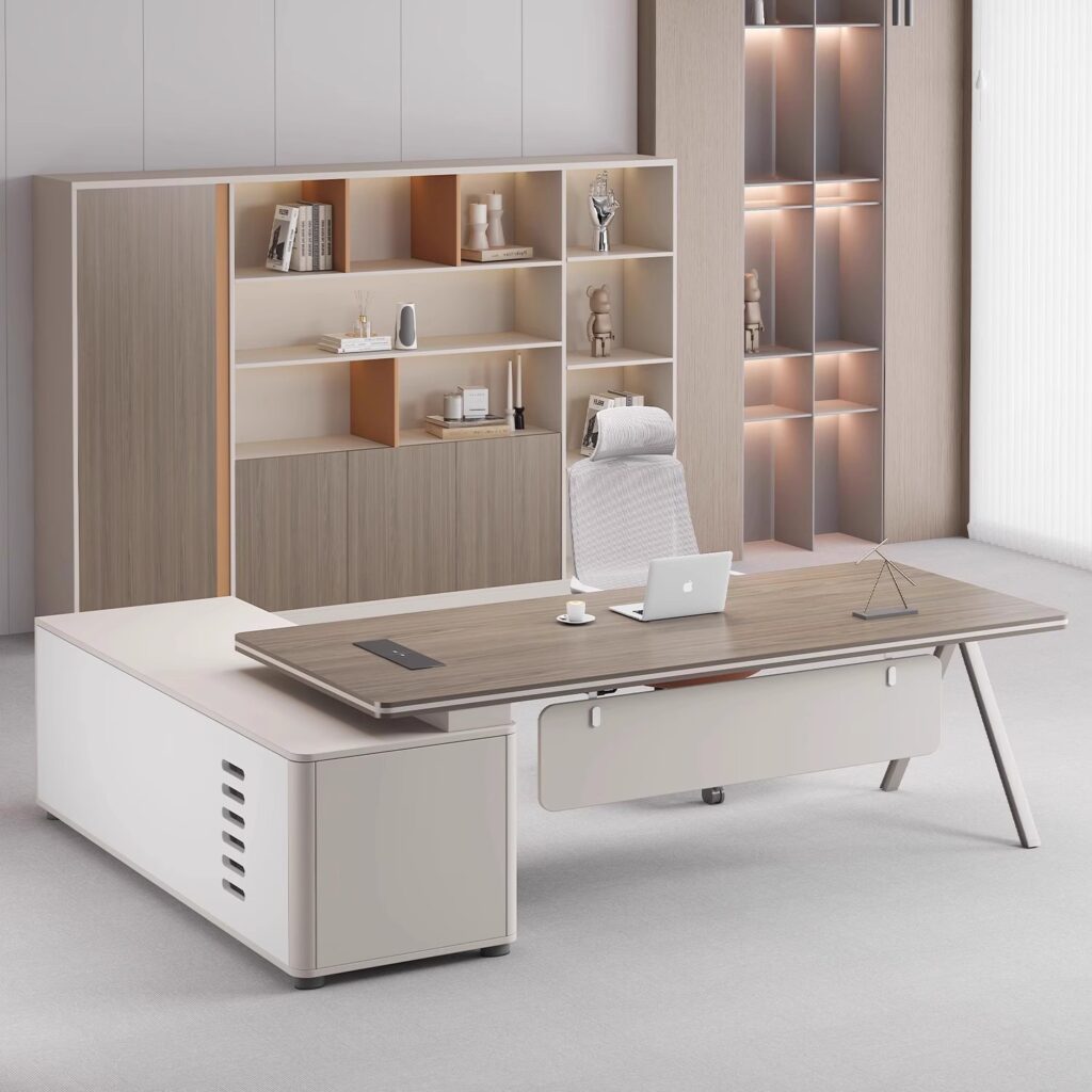 Executive L-shaped Office Table - Gucca Furniture -Furniture Shop in Kenya