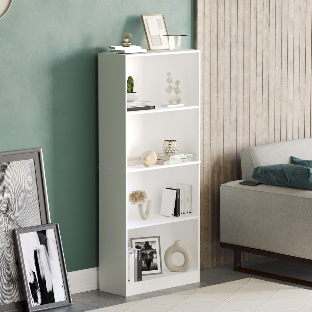 Modern Wooden Storage Bookshelf - Gucca Furniture -Furniture Shop in Kenya