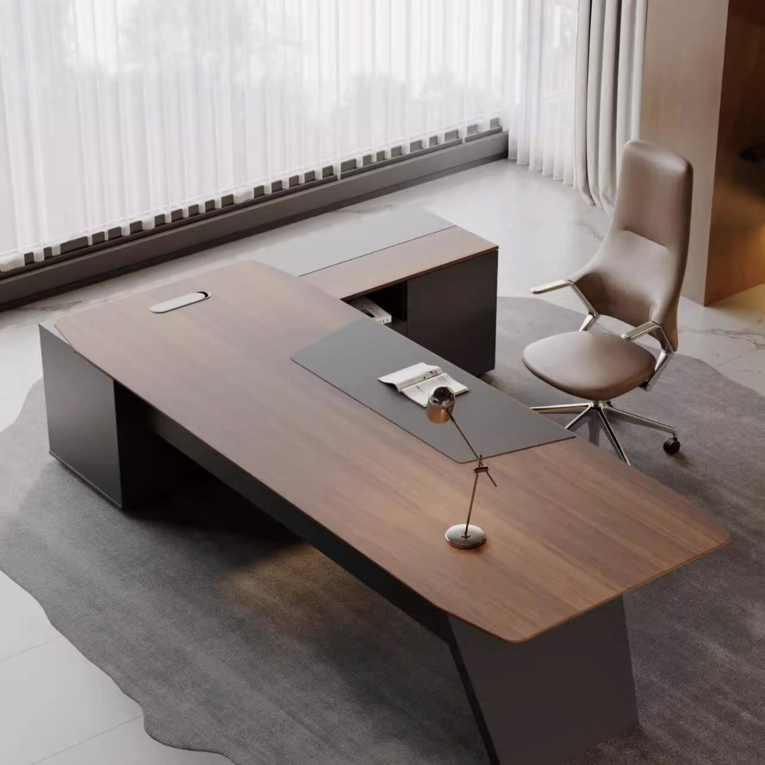 L-shaped 180cm Executive Table - Gucca Furniture -Furniture Shop in Kenya
