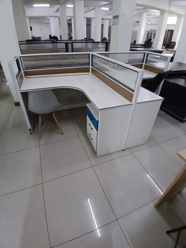 2-way Curved Office Workstation - Gucca Furniture -Furniture Shop in Kenya