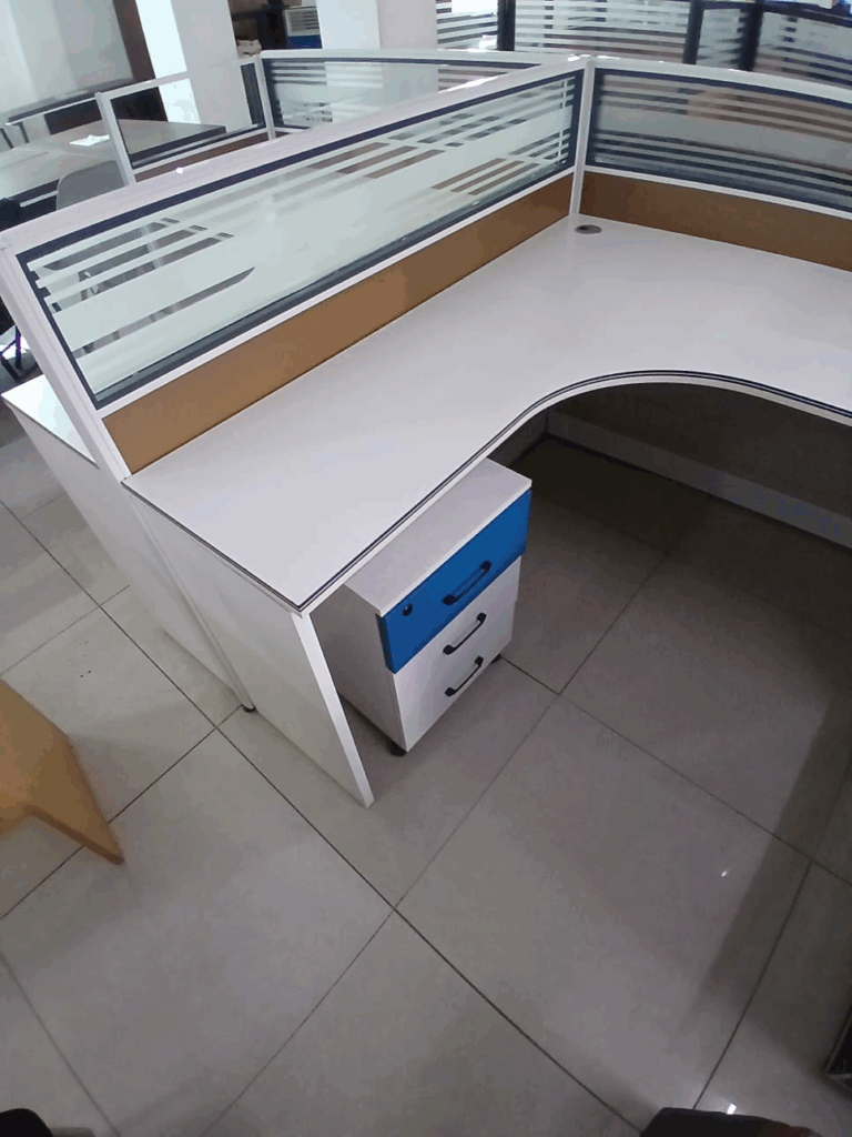 2-way Curved Office Workstation - Gucca Furniture -Furniture Shop in Kenya