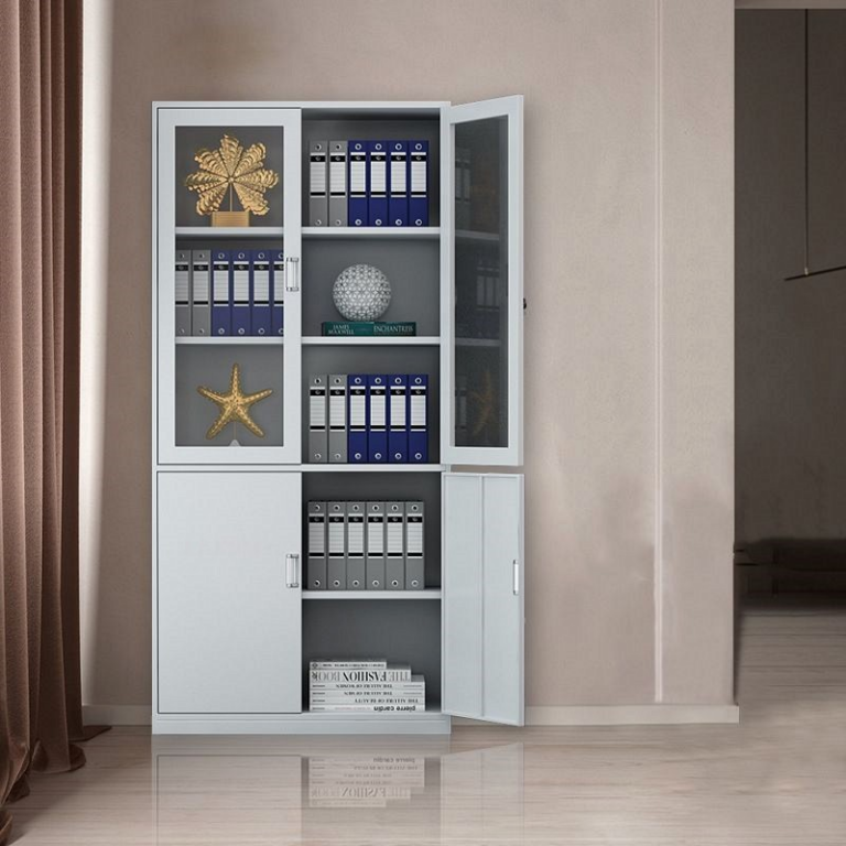 2-Door Half Glass Document Cabinet - Gucca Furniture -Furniture Shop in ...