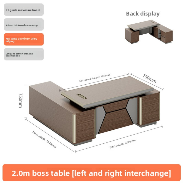 2.4 Meters Executive Office Table - Gucca Furniture -Furniture Shop in ...