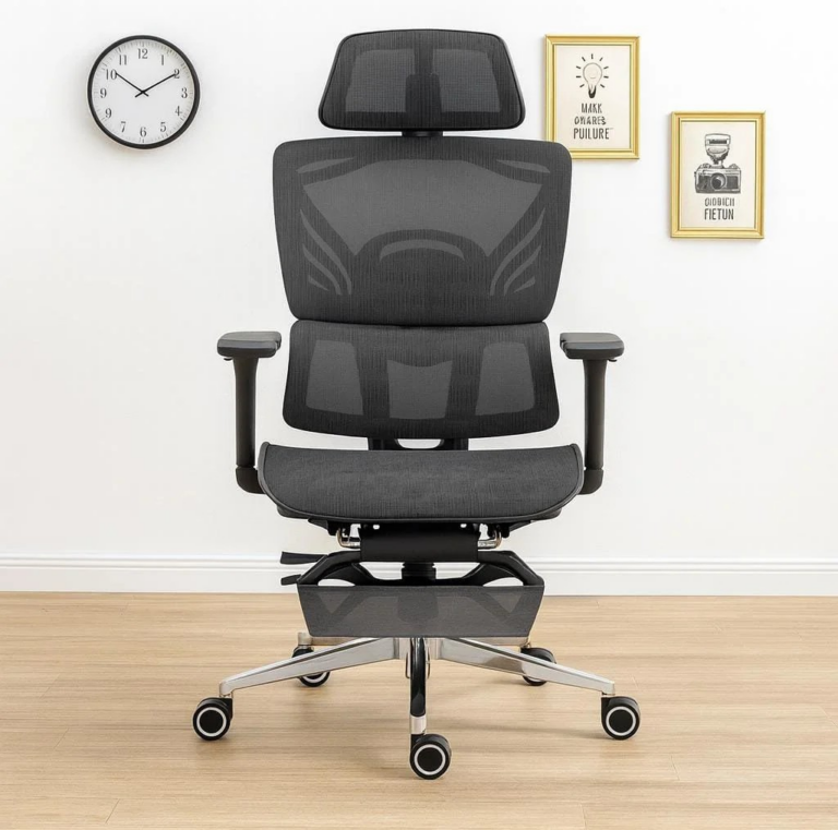 Orthopedic Mesh Chair with Footrest - Gucca Furniture -Furniture Shop ...