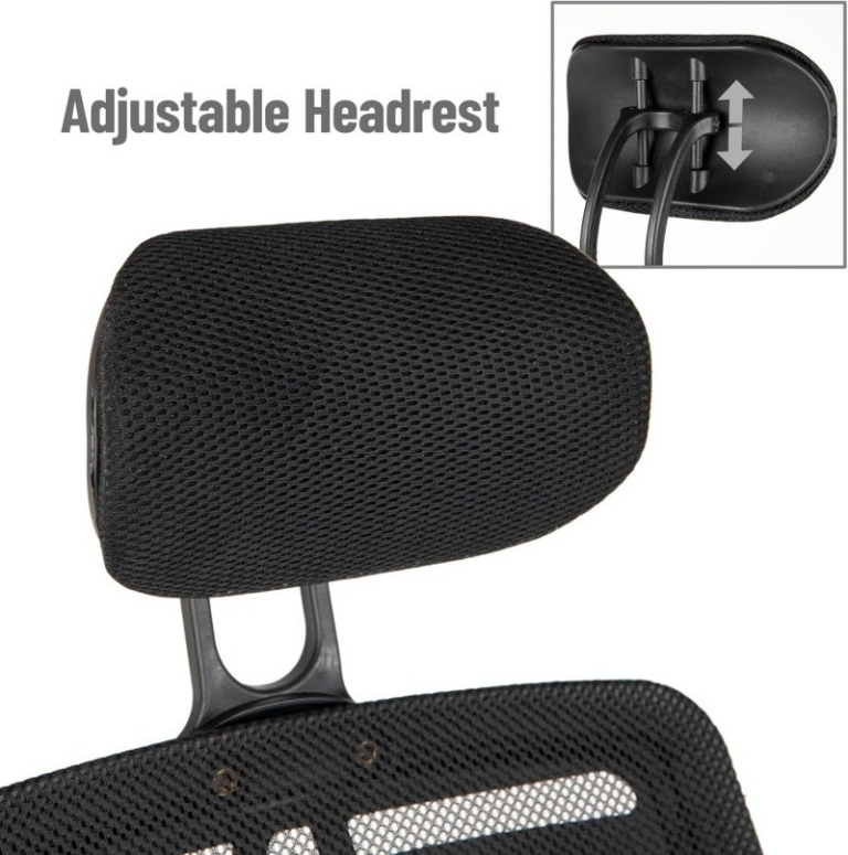 Office Adjustable Headrest Chair - Gucca Furniture -Furniture Shop in Kenya