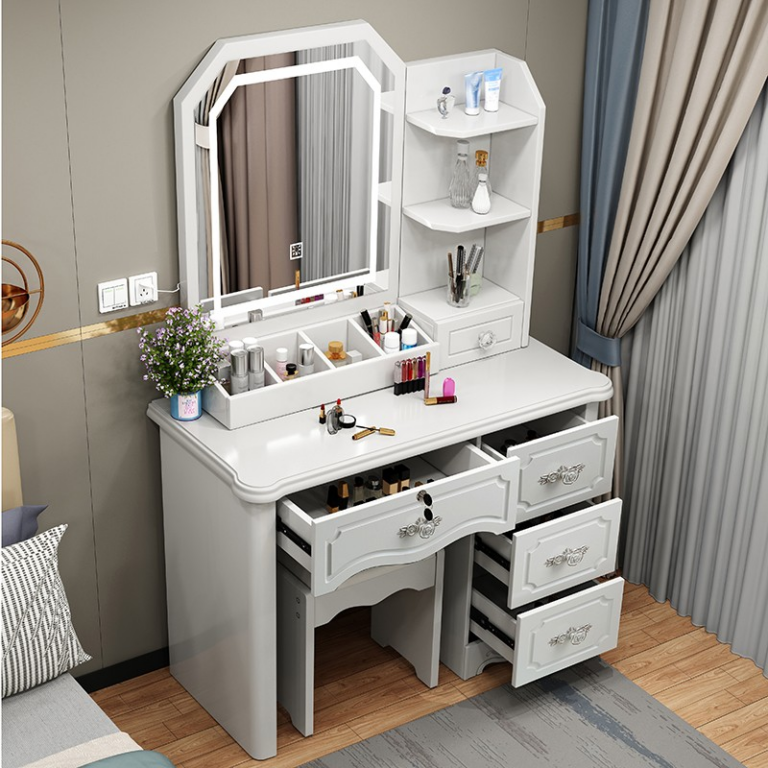 Bedroom Makeup Vanity Table with Led - Gucca Furniture -Furniture Shop ...