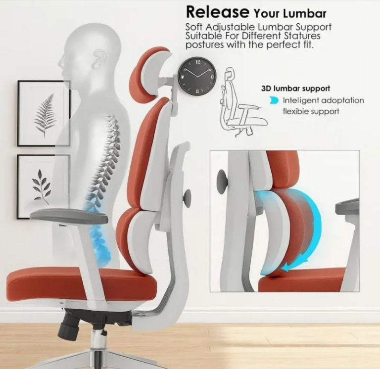 Modern High Back Orthopedic Chair - Gucca Furniture -Furniture Shop in ...