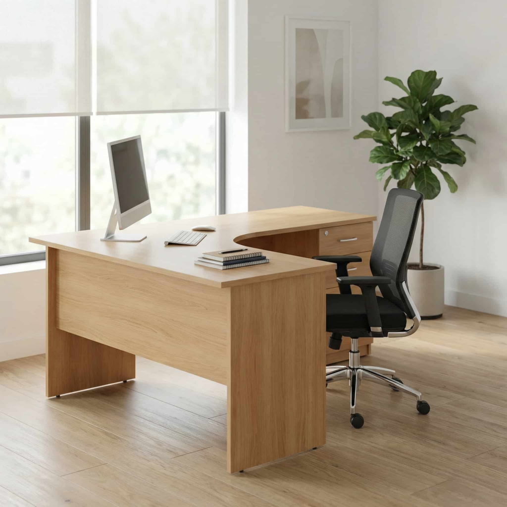 Clerical Curved Office Study Desk - Gucca Furniture -Furniture Shop in ...