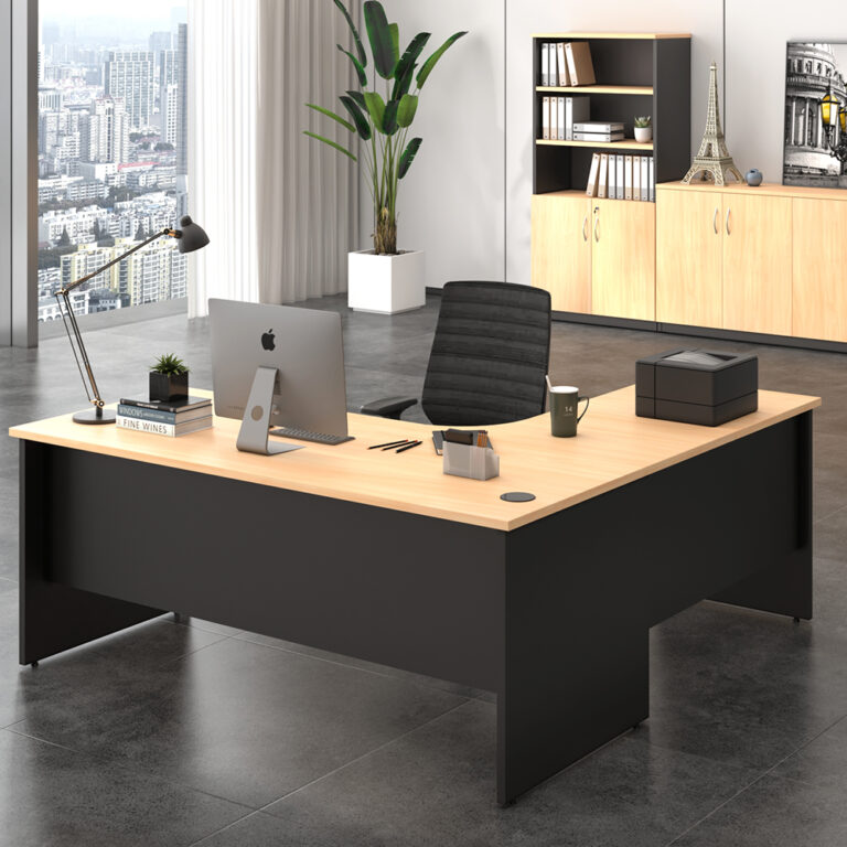 Generic Curved Study Desk with Drawers - Gucca Furniture -Furniture ...