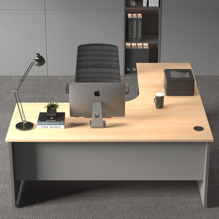 Generic Curved Study Desk with Drawers - Gucca Furniture -Furniture ...
